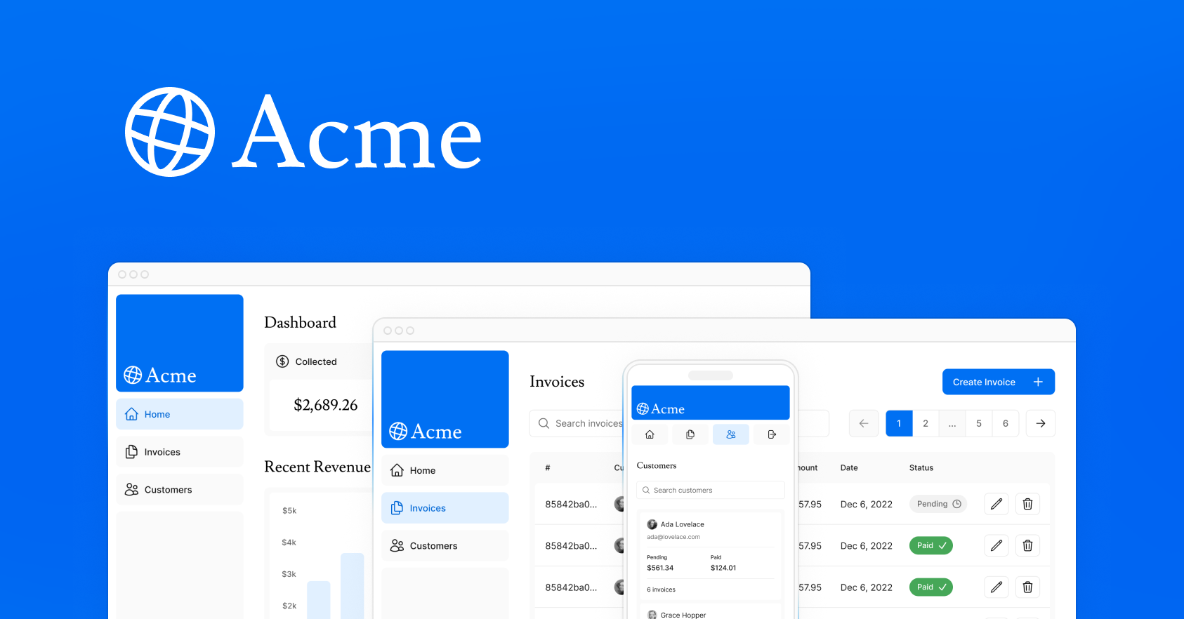 Acme Dashboard by @lllariogonzalez